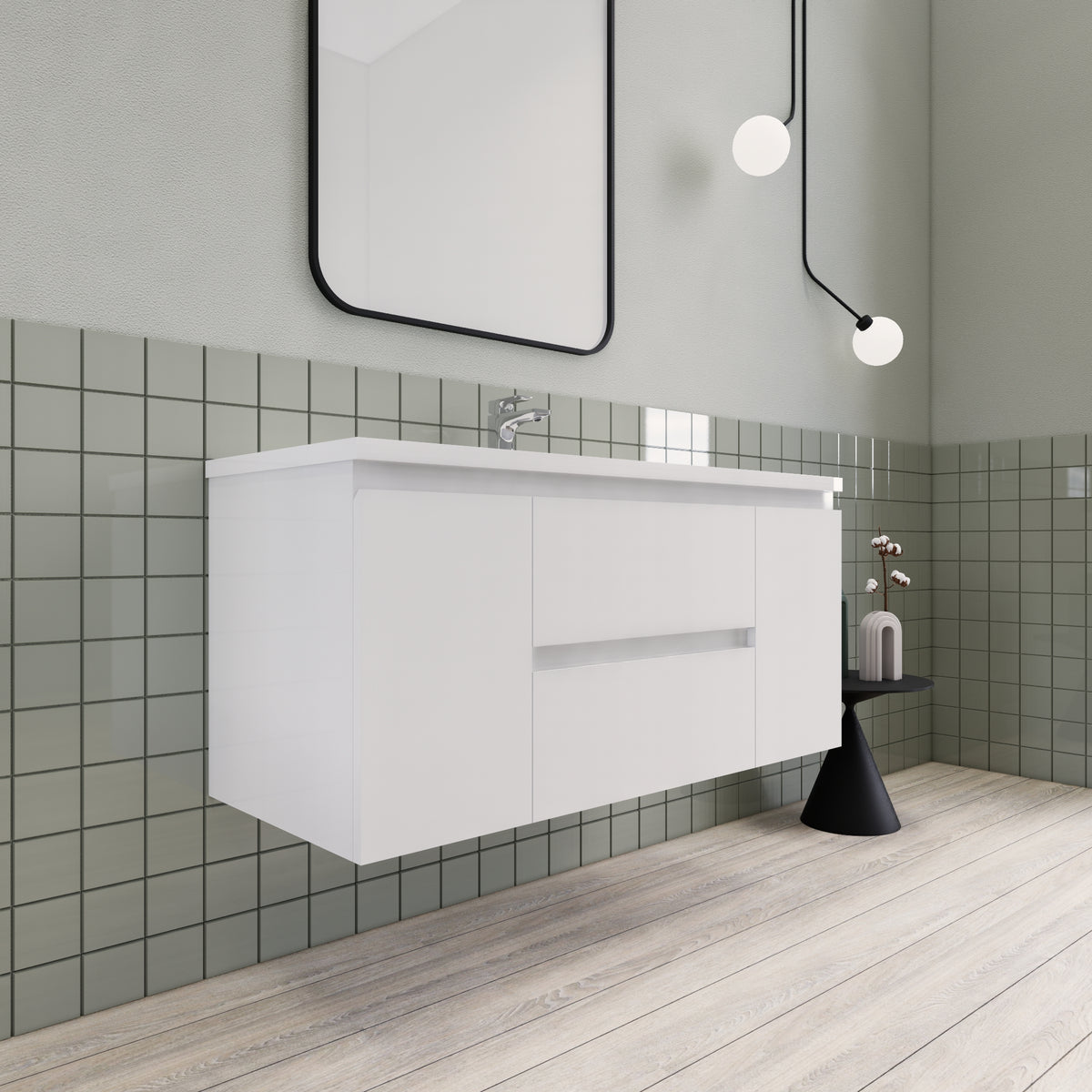 Barton 48 inch Floating Modern Bathroom Vanity – Elsa Bath Inc